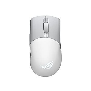 Asus ROG Keris Wireless AimPoint Gaming Mouse, Tri-mode connectivity (2.4GHz RF, Bluetooth, Wired), 36000 DPI sensor, 5 programmable buttons, ROG SpeedNova, Replaceable switches, Paracord cable, White
