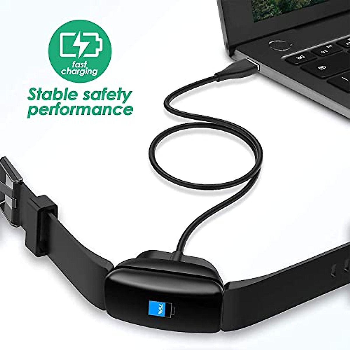 Charger Cable for Fitbit Inspire 2 & Ace 3, for Fitbit Inspire 2 Fitness Tracker, Replacement Charging Cable Accessory for Fitbit Ace 3 (1m/3.3ft)