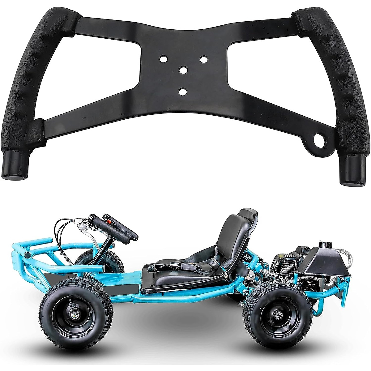 Qiilu Butterfly H Metal Sport Kart Racing Steering Wheel