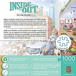 MasterPieces 1000 Piece Jigsaw Puzzle for Adults, Family, Or Kids - City Living - 19.25"x26.75"