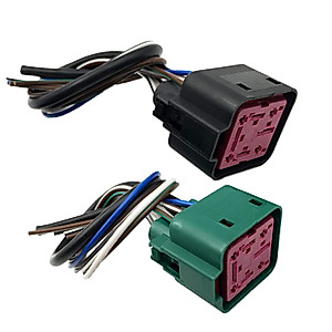 SET 2 FOR 6.0 6.4 7.3 Powerstroke Diesel Glow Plug Control Module GPCM Pigtail Connector 4C3Z-12B568-AA YC3Z-12B533-AA DY876 YC3Z12B533AA