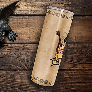 AVITO Personalized RPG Classes Tumbler - 20 oz Stainless Steel Tumbler with Lid and Straw