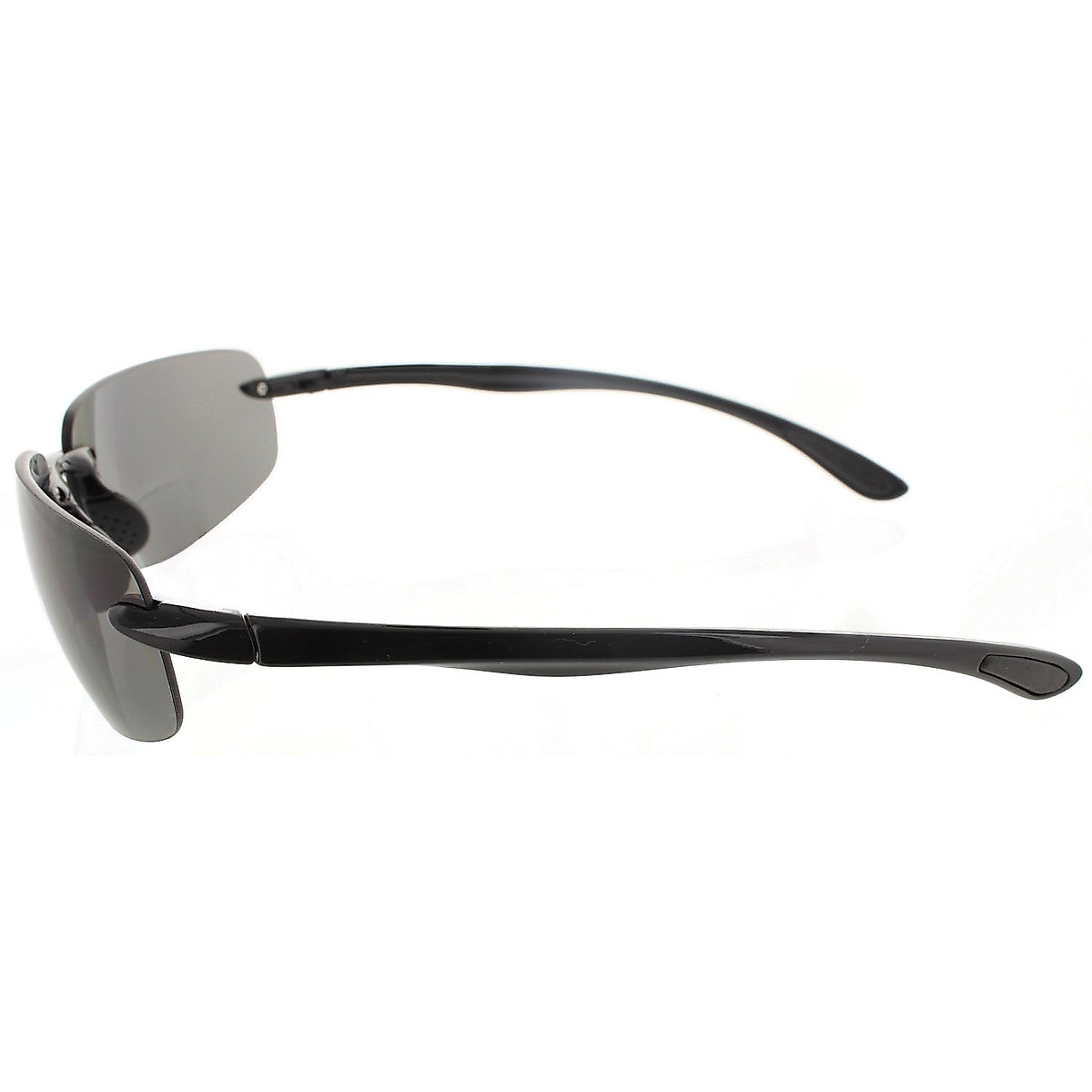 Fiore Island Sol Polarized Bifocal Sunglasses Sports Wrap Sun Readers Rimless TR90 Bi Focal Reading Glasses For Men And Women | 100% UV Protection