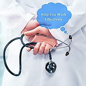 2 Sets Stethoscope Replacement Parts Adult and Pediatric Replacement Diaphragm and Silicone Stethoscope Ear Tips Accessories for Stethoscope (Black)