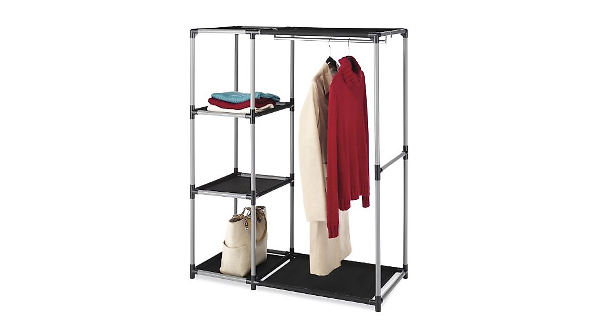 Whitmor Spacemaker Garment Rack | Heavy-Duty Wardrobe Organizer