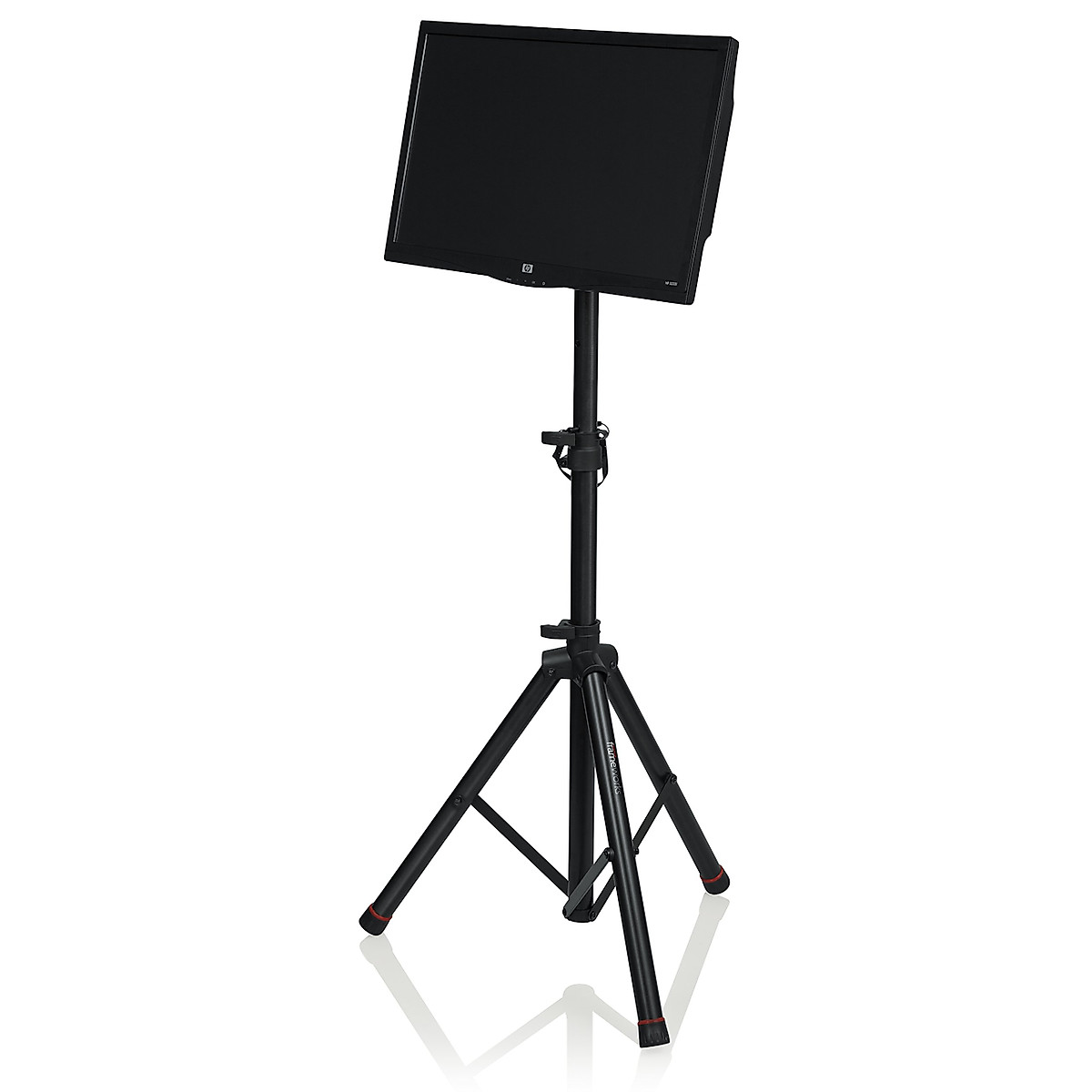 Gator Frameworks Heavy Duty Deluxe Adjustable Multi-Media Gear Stand Featuring 100x100 Vesa Mounting Brackets | Ideal for Laptops and more; Min/Max Height - 36"/48" (GFW-UTL-MEDIATRAY2)