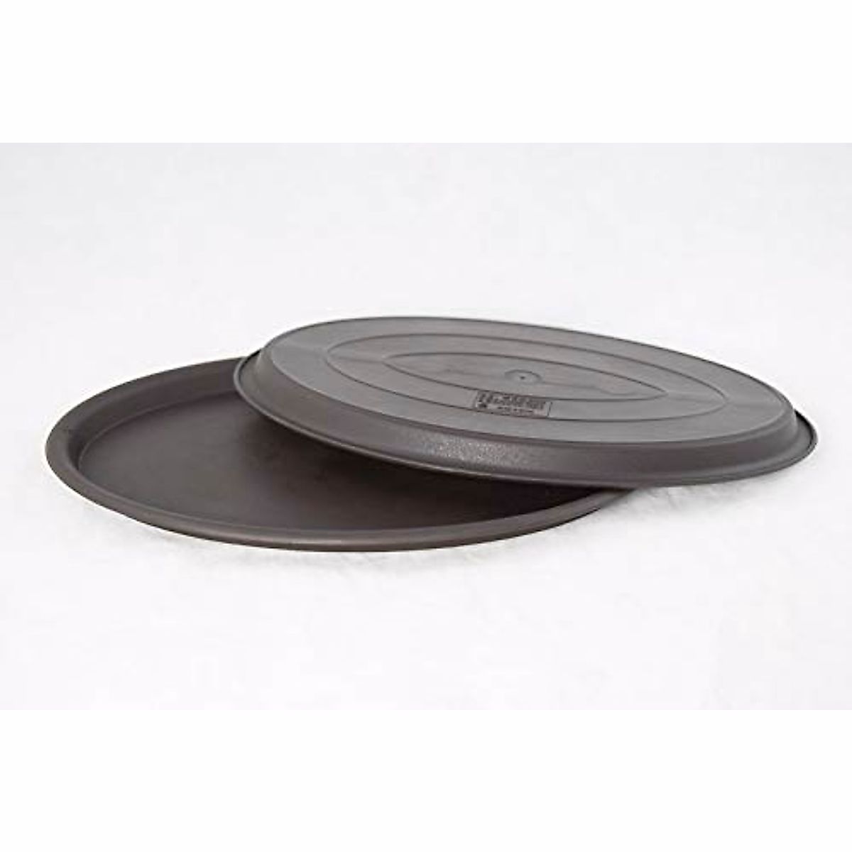 2 Oval Plastic Humidity/Drip Tray for Bonsai Tree 9"x 6.25"x 0.5" - Black