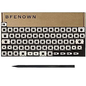 Bfenown Replacement US Keycap Keys Key Cap Scissor Clips Hinge for MacBook Pro Retina 13" 16" A2141 A2289 A2251 2019, A2338 2020,A2338 M2 2022 Year