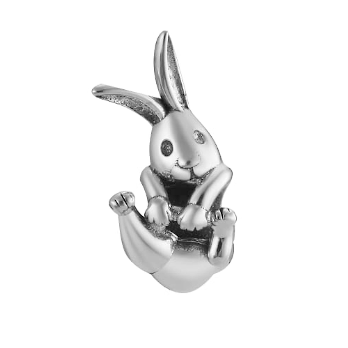 Jack Rabbit Easter Bunny 925 Sterling Silver Charm Bead For Pandora & Similar Charm Bracelets or Necklaces
