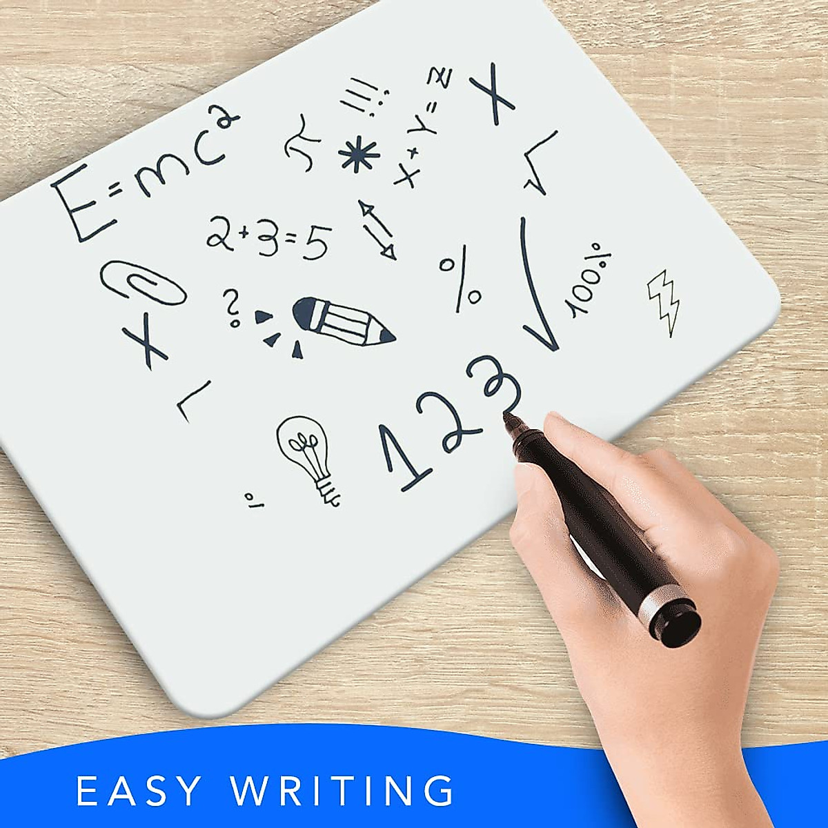 Small White Board- Small Dry Erase Board 2pk.| Double Sided Lapboard Mini Dry Erase Board Perfect for Homeschool Supplies, Office, Classroom Ideal Dry Erase Board for Kids.