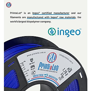 PRINTALOT PLA 3D Printer Filament, Dimensional Accuracy +/- 0.03 mm, 1 kg Spool, 1.75 mm Gold