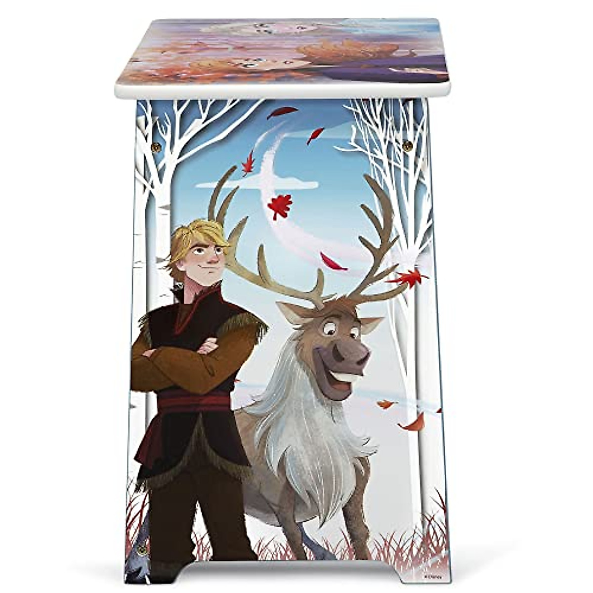 Disney Frozen Kids Wood Art Desk and Chair Set with Dry Erase Top and Reusable Vinyl Cling Stickers by Delta Children - Greenguard Gold Certified