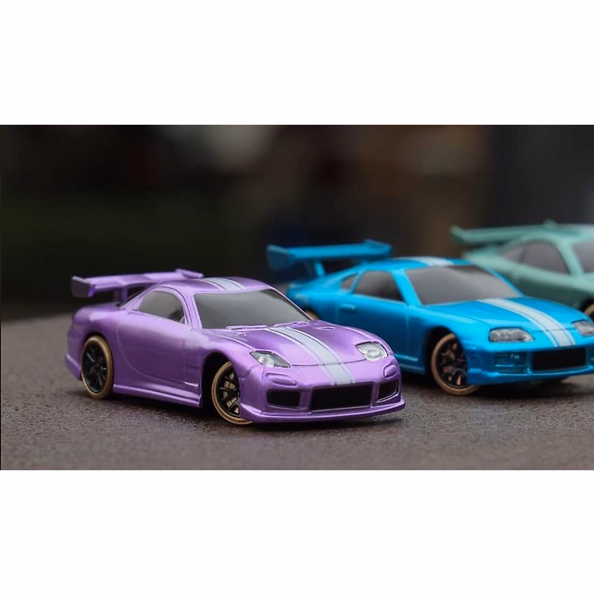 1:76 Turbo Racing C61/C62/C63 Remote Control Drift Car 2 Wheel Drive 2WD Scale 1:76 Proportional RTR Kit Toys (C61)