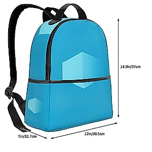 BAFAFA Azure Printed Travel Backpack Business Work Bag Computer Bag Outdoor Sports Rucksack