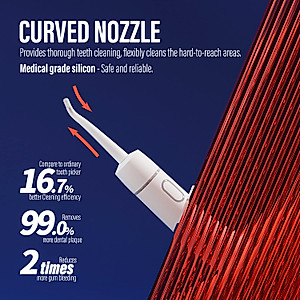 Portable Water Flosser for Teeth Professional Cordless Dental Oral Irrigator, Tankless and Rechargeable IPX7 Waterproof Dental Water Flosser for Home and Travel, Braces & Bridges Care