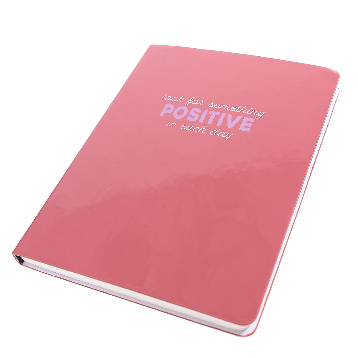 Graphique Vegan Leather Spiral Journal, Positivity – 6” x 8", 192 Lined Pages – Perfect for Taking Notes, Lists and More