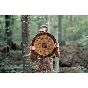 Sound Healing Tool "Water-Fall Disk" 20 inch | Meditative Water Sound | Wooden Ocean Drum | Relaxing Sound for Meditation | Rain Drum for Sound Bath