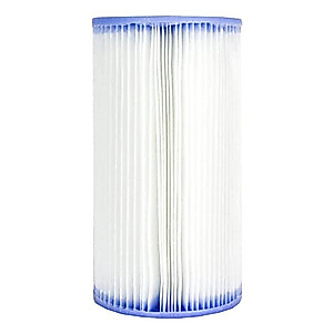 Intex Easy Set 18 Foot by 48 Inch Round Inflatable Above Ground Swimming Pool with Filter Pump, Ladder, Pool Cover, and 6 Pack Filter Cartridges, Blue