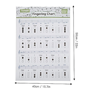 Trumpet Chord Chart Chords Reference Poster Scales Reference Fingering Practice Chart(Trumpet Chord Chart (Large Size))