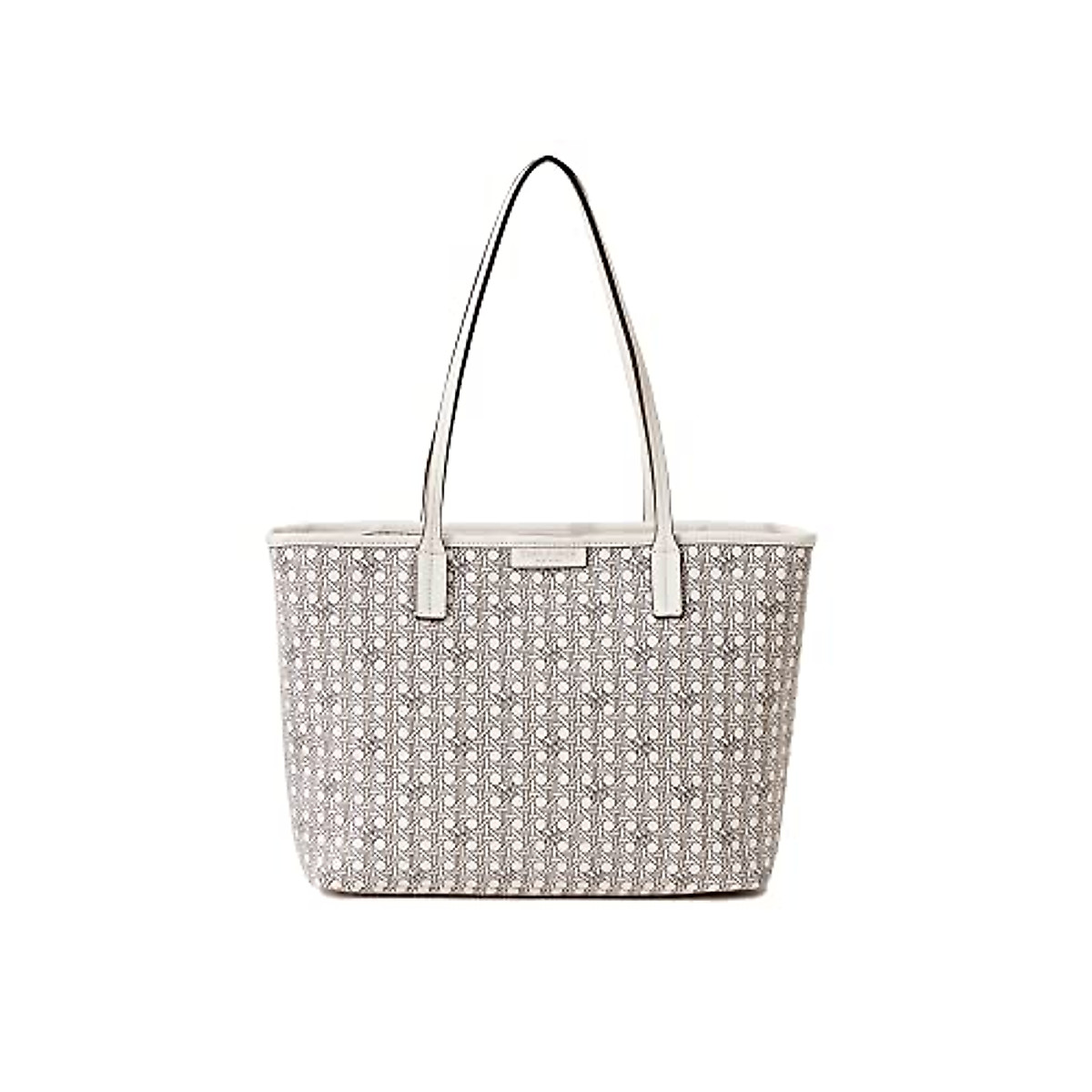 Tory Burch Women's Ever-Ready Small Tote, New Ivory, Off White, Grey, Print, One Size