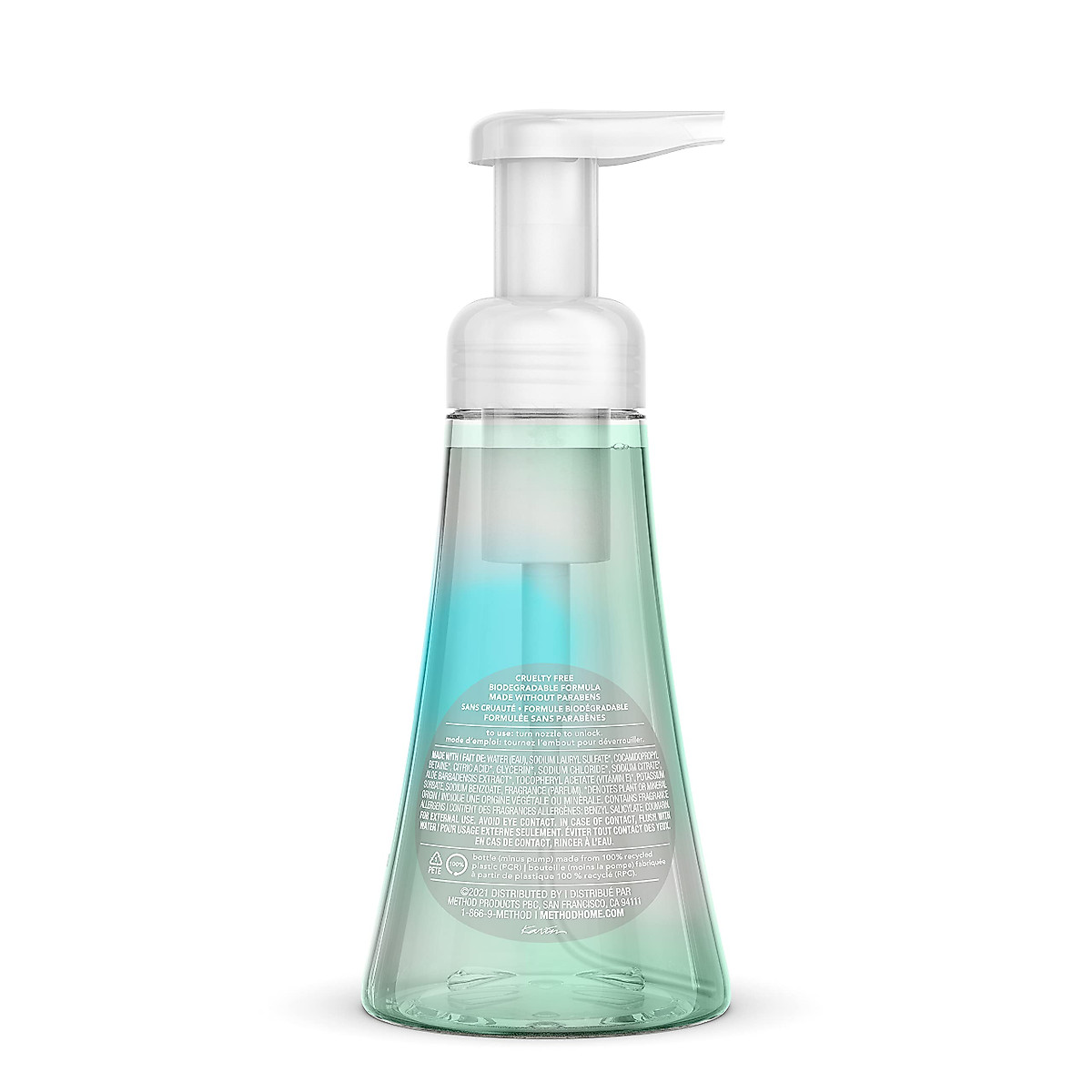 Method Foaming Hand Soap, Coconut Water, Biodegradable Formula, 10 fl oz (Pack of 3)