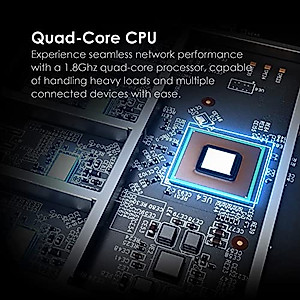 MSI Radix AX6600 WiFi 6 Tri-Band Gaming Router, AI QoS, 1.8GHz Quad-Core Processor, MU-MIMO, Tri Band Gigabit Wireless, 8-Stream, High Speed Long Range Gaming Router