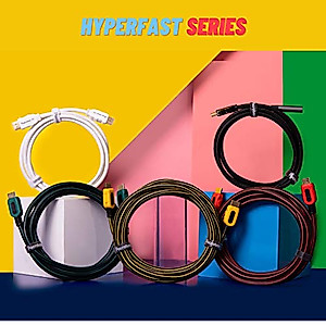 Pacorban Extension Cable (6ft 1pack) 8K HDMI 2.1 Male to Female HDMI Cable Ultra High Speed 8K 60Hz, 4K 120Hz, 3D Ultra HDR 48Gbps, eARC Dolby Atmos HDMI Extension