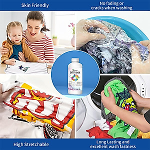 Welacer DTF Ink White 500ml - Premium Heat Transfer Ink Conversion Kit Refill for I3200, XP600, R1390, Epson L1800, ET2800 ET8500 R2400, L800, 1430, P400, P800, XP-15000 All DTF Printers,for DTF Film