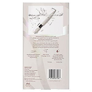 Gillette Venus Intimate Grooming Womens Electric Razor, Bikini Trimmer for Pubic Hair and Skin, Includes 1 Womens Razor, 1 Comb, 1 AA Battery