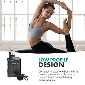 Movo WMX-1-TX 2.4GHz Wireless Lavalier Microphone, Transmitter, Crystal Clear Audio, 1-Year Warranty