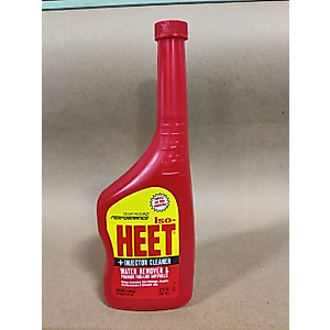 Iso-HEET Water Remover And Premium Fuel Line Antifreeze + Injector Cleaner - Helps Increase Gas Mileage - Improves Engine Performance - Year Round Performance, 12 fl. oz. (28202) , Red