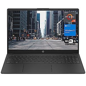 HP 2023 Newest Laptop, 15.6" FHD Display, AMD Ryzen 5 7530U Processor (Beats i7-1165G7), 32GB RAM, 1TB SSD, Webcam, HDMI, Wi-Fi 6, Windows 11 Home, Black, KKE Accessories