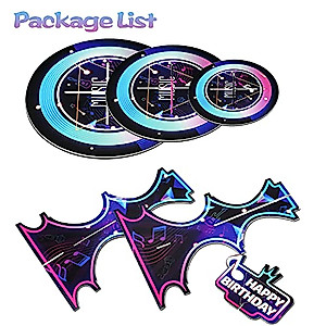 Vonwitun Cupcake Stand Party Supplies 3 Tiers Large Space Trending Party Decoration Cupcake Tower Dessert Serving Tower for Birthday, Party, Music Festival, Wedding