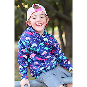 Toddlers Girl Dinosaur Sweaters Hoodies 3D Printed Colorful Animal Zoo Hooys Pullover Sweatshirts sOFT Comfy Stretch Long Sleeve Baby Kids Children Outfits for Little Boy Size 4 5 6 Years Old Clothing