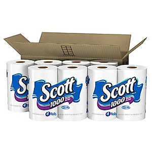 Scott 1000 Bath Tissue, 1000 Sheet Rolls (16 Rolls)