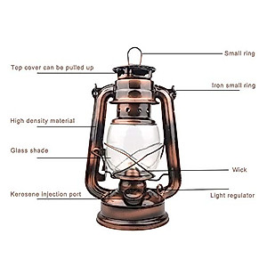 GAOZ Outdoor Lights Metal Camping Light Portable Lighting Kerosene Lamp Retro Style Outdoor Camping Tent Lamp Household Emergency Lamp for Home,Garden,Yard,Decorations