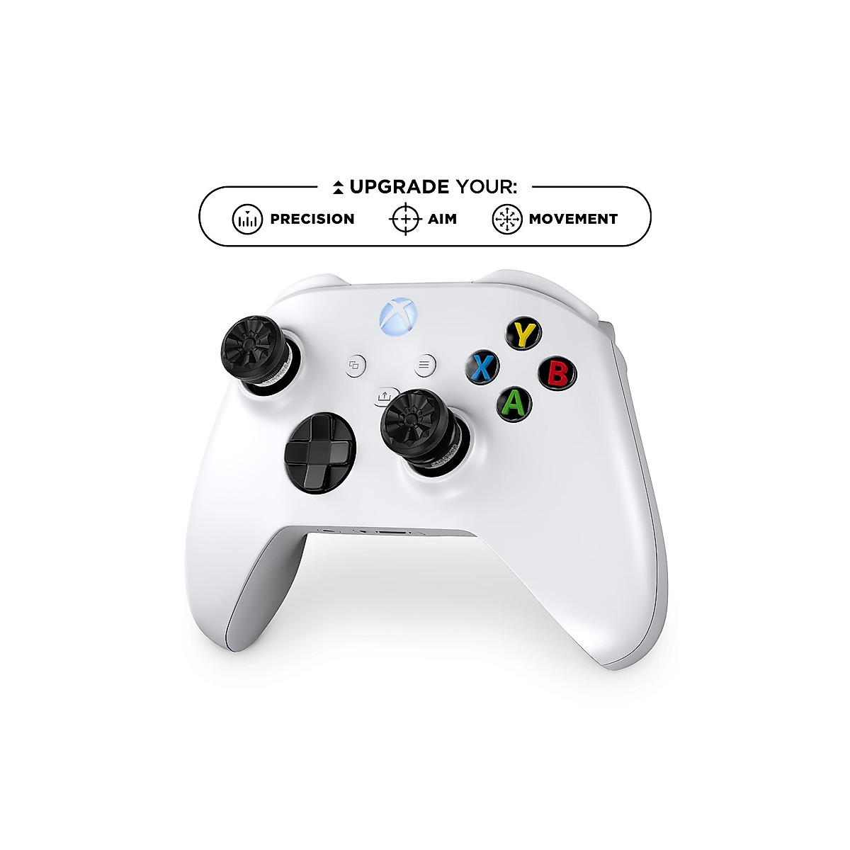 KontrolFreek Aim Boost Kit for Xbox One and Xbox Series X Controller | Includes Performance Thumbsticks and Precision Rings | Black Galaxy Edition