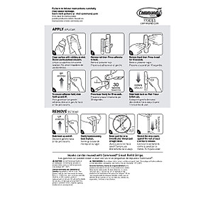 Command 17002-VP-6PK Small Utility Hooks, 6, White, 6 Count