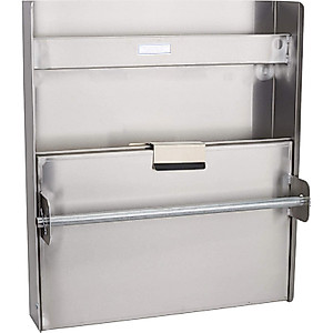 Speedway Motors Standard Aluminum Trailer Storage Cabinet, Features Fold-Down Work Table, Two Paper Towel Holders and Storage, For Enclosed Race Trailer or Garage Storage
