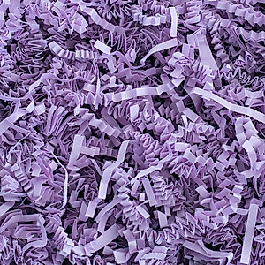 MagicWater Supply Crinkle Cut Paper Shred Filler (1 LB) for Gift Wrapping & Basket Filling - Lavender