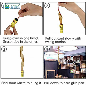 GARDEN SECRETS® Insect Bug Fly Glue Paper Catcher Trap Ribbon Tape Strip Sticky Flies 16 Rolls