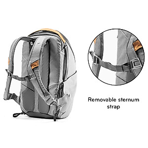 Peak Design Everyday Backpack Zip 15L Ash, Carry-on Backpack with Laptop Sleeve (BEDBZ-15-AS-2)