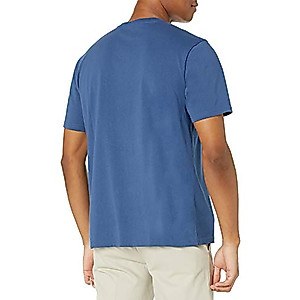 Amazon Essentials Men's Regular-Fit Short-Sleeve V-Neck Pocket T-Shirt, Pack of 2, Blue/Charcoal Heather, X-Large