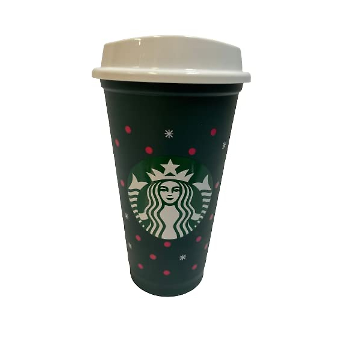 Starbucks Reusable Color Changing 6 Hot Cups - Limited Edition Holiday & Christmas Gift Hot Cups With Lids - 16 Ounces - (Pack of 6)