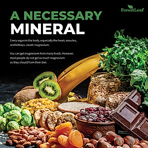 ForestLeaf Magnesium Complex 500mg - Magnesium 500mg Capsules - Magnesium Supplement 500 mg - Magnesium for Sleep, Magnesium for Constipation - Magnesium Supplement for Women (120 Ct)