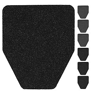Urinal Mats 6 Pack Urinal Pads Urinal Floor Mats for Men Bathroom Commerical Disposable Non-Slip Rubber Backing Washable Urinals Mat Eliminating Odor 17.7" x 20.5" (3 Pcs Black 3 Pcs Dark Grey)