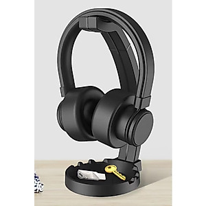 Multi-Funtions Headphone Stand Headset Holder for SteelSeries arctis 9X & arctis pro & arctis 7 Gaming Headset and Others (Black)