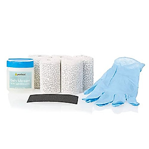 Pearhead Belly Casting Kit, Gender-Neutral Pregnancy Keepsake for Expecting Mothers, Mother’s Day Keepsake, Pregnant Belly Imprint DIY Plaster Mold Kit, White