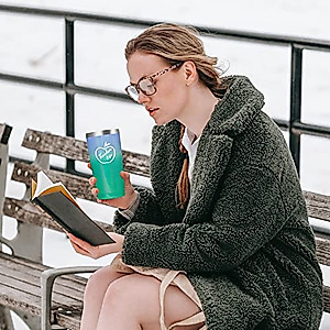 Qtencas Teacher Gifts, Teacher Life Travel Tumbler, Teacher Appreciation Gifts Christmas Birthday Gifts for Women Teachers Professors, Stainless Steel Insulated Tumbler with Lids (20 Oz, Glitter)