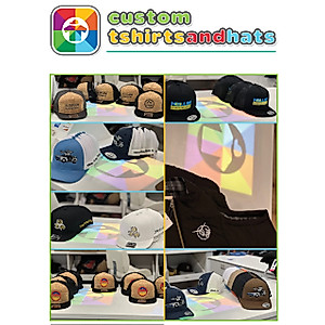 Custom Flex Fit Hat - Add Your Own Text Embroidered - Fitted Hat (L/XL, Black)